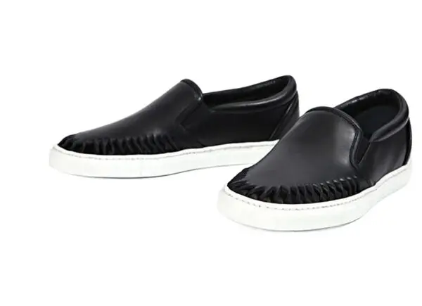 Balmain Round Toe Flat Slip-on Sneakers