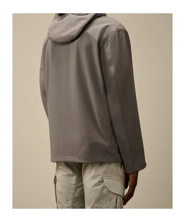 C.P. COMPANY Long Sleeve Casual Jacket With Hood And Pockets - Multicolor