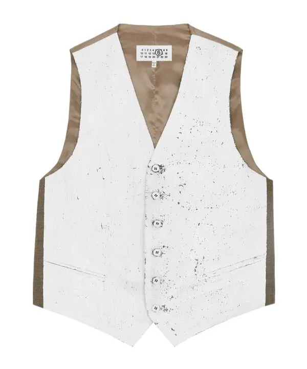 MAISON MARGIELA Sleeveless Button-up Waistcoat - White