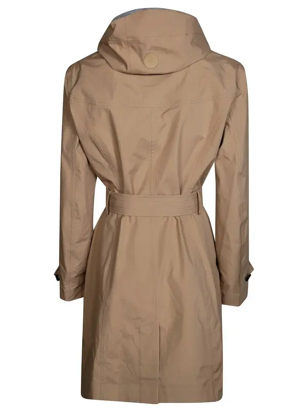 SAVE THE DUCK Belted Hooded Trench Coat