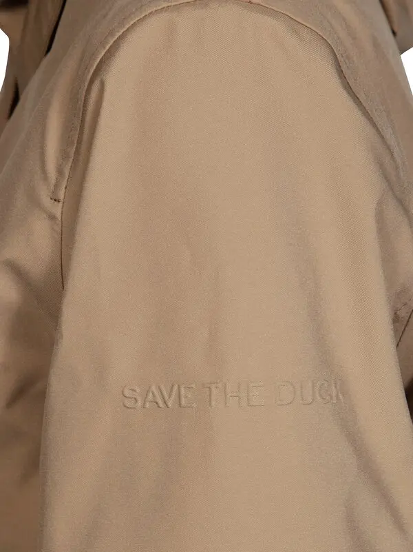 SAVE THE DUCK Belted Hooded Trench Coat
