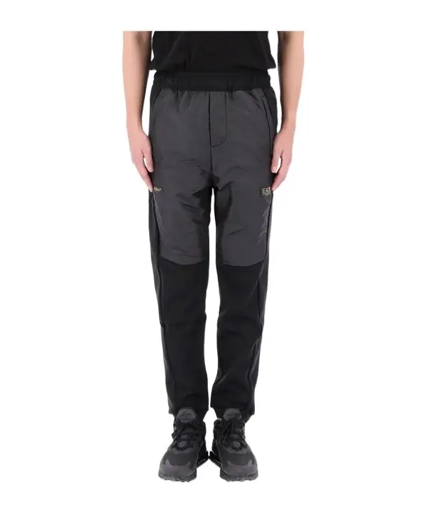 Emporio Armani Elastic Waist Sports Pants - Black