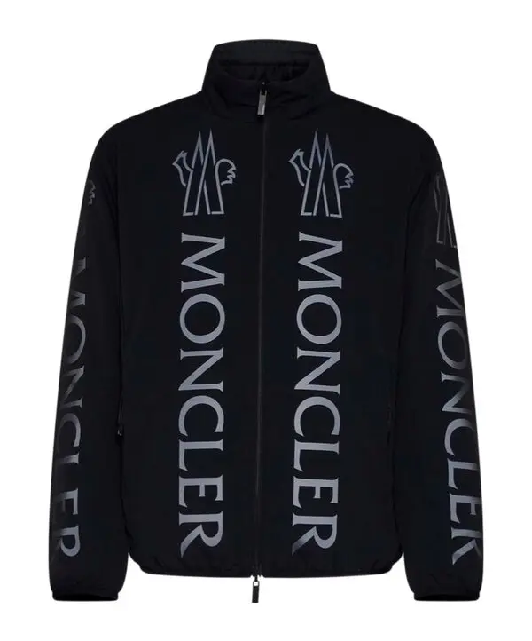 Moncler Long Sleeve Zip-up Jacket With Logo Detail