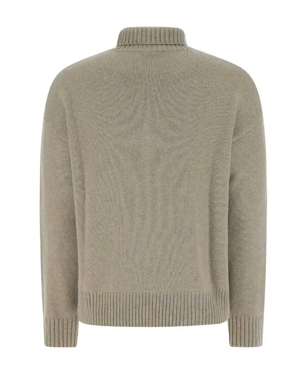 AMI Paris High-neck De Coeur Jumper - Nude