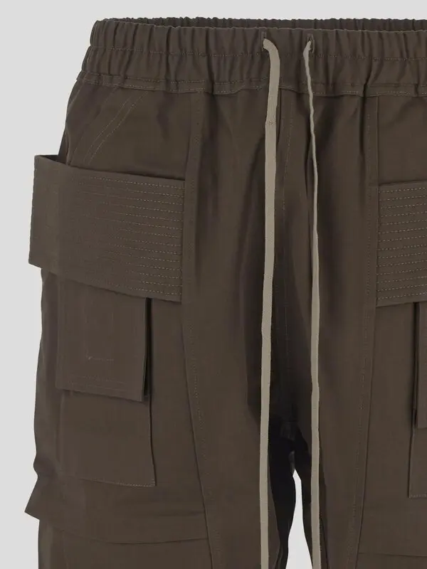 Rick Owens Cropped Cargo Trousers - Brown