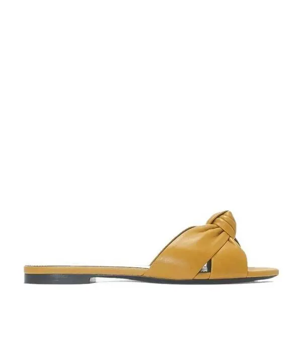 Saint Laurent Knot Detail Flat Sandals