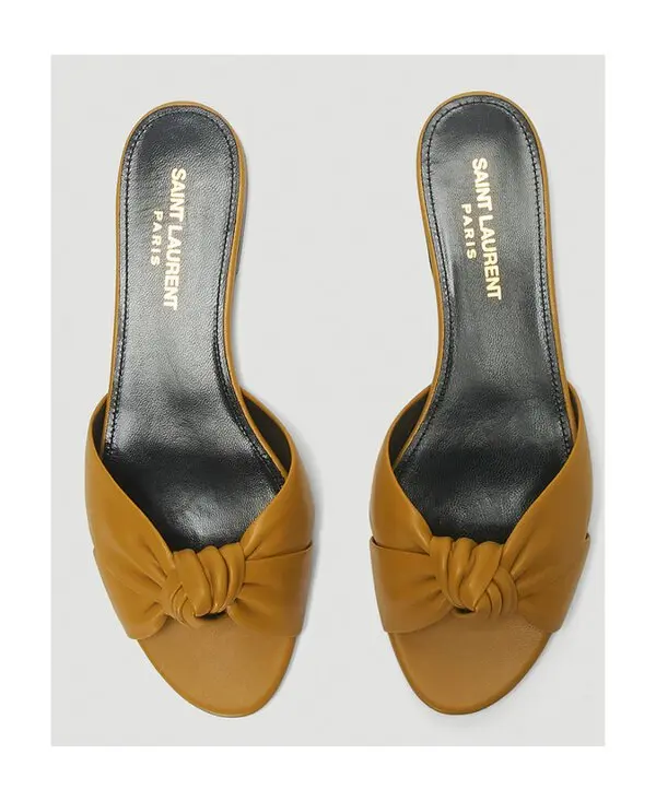 Saint Laurent Knot Detail Flat Sandals