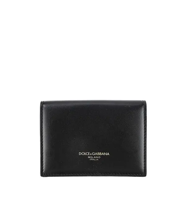 Dolce & Gabbana Monreal Logo-print Leather Wallet - Black