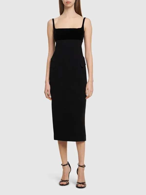 Tory Burch Crepe Medium-length Suspender Dress