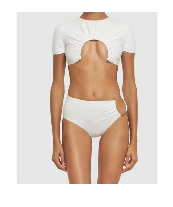 Christopher Esber U-prong Bikini Bottoms - White