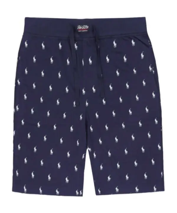 Polo Ralph Lauren Logo Print Pajama Shorts - Black