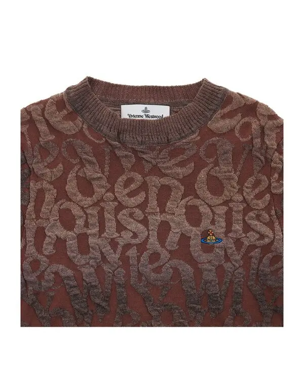 VIVIENNE WESTWOOD 3d Detailed Crewneck Jumper