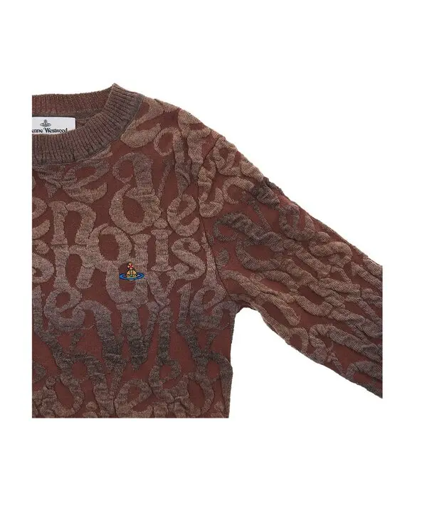 VIVIENNE WESTWOOD 3d Detailed Crewneck Jumper
