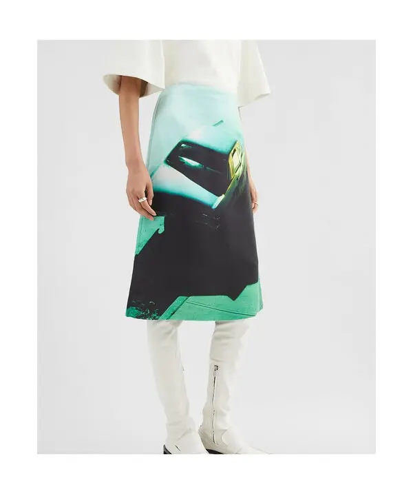 JIL SANDER Printed A-line Skirt