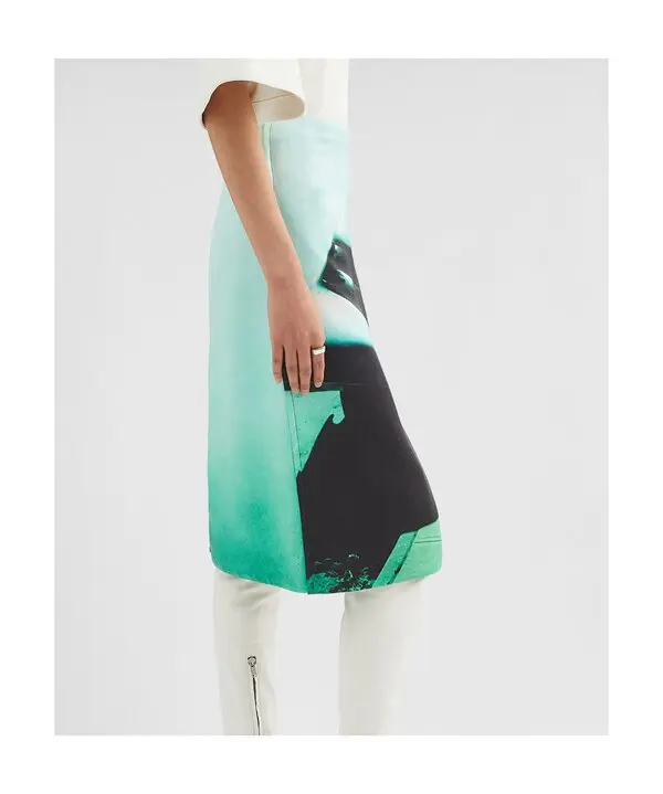 JIL SANDER Printed A-line Skirt
