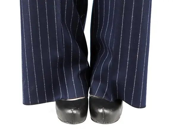 Max Mara Striped Tailored Trousers With Belt Loops