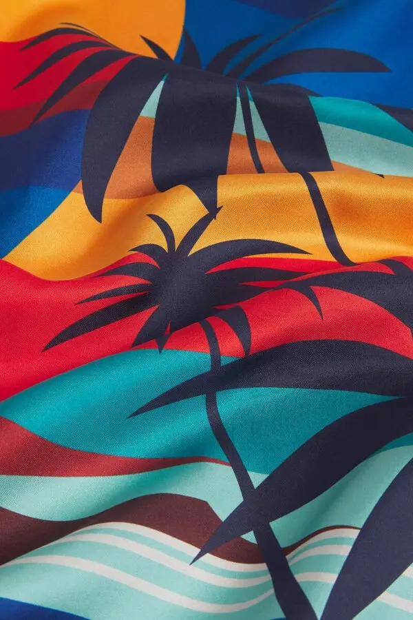 Dsquared2 Tropical Print Square Scarf - Multi-color