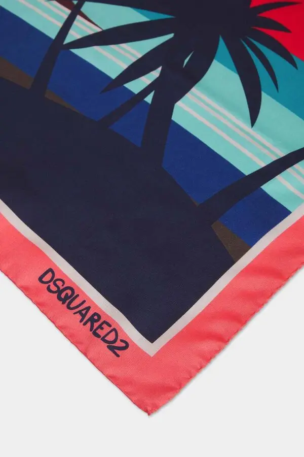 Dsquared2 Tropical Print Square Scarf - Multicolor