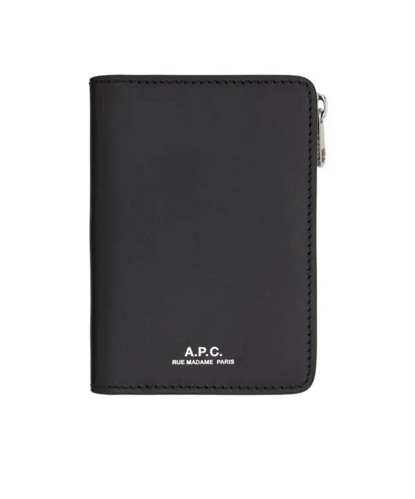 A.p.c. Stefan Zip Card Holder - Black