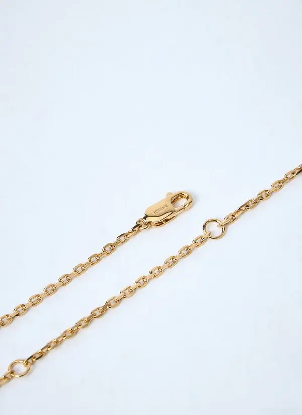 TOTEME Y-necklace With Pendant - Yellow