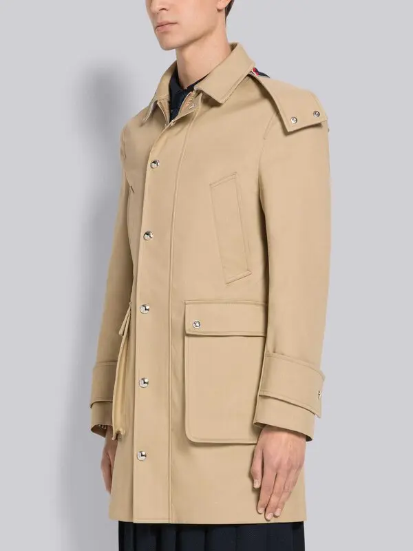 Thom Browne Rwb Stripe Parka Coat