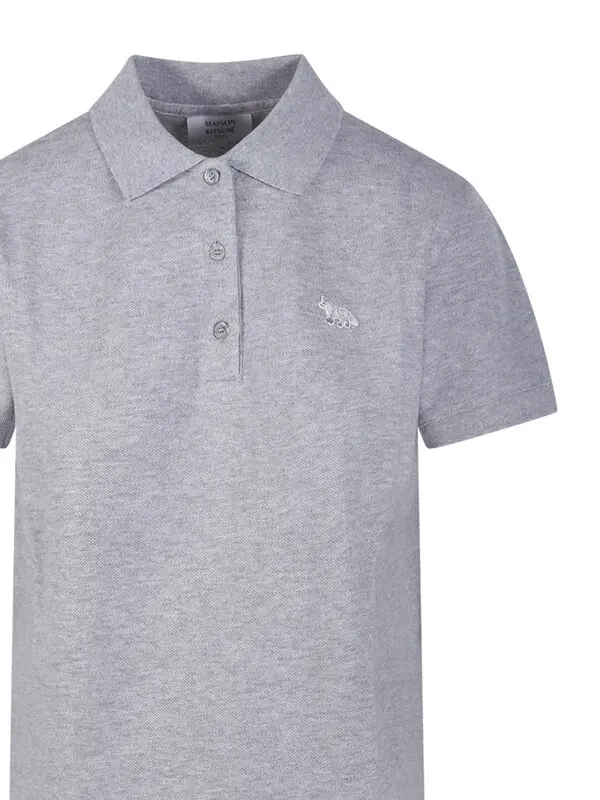 Maison Kitsuné Embroidered Fox Short Sleeve Polo