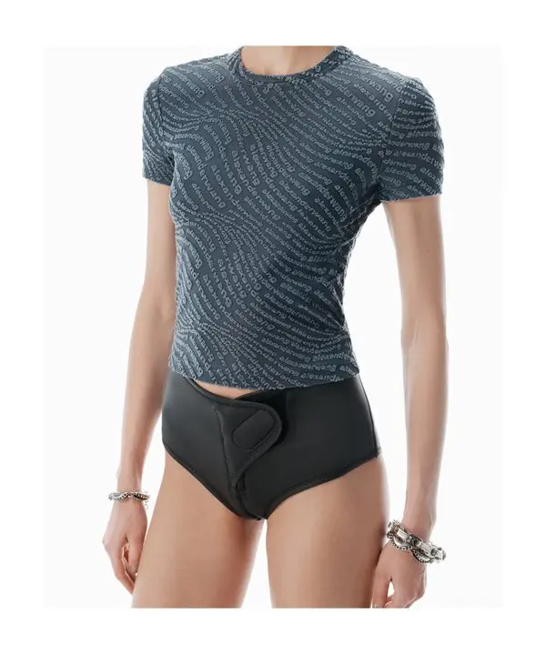 Alexander Wang Logo Jacquard Crewneck T-shirt