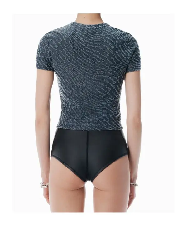 Alexander Wang Logo Jacquard Crewneck T-shirt