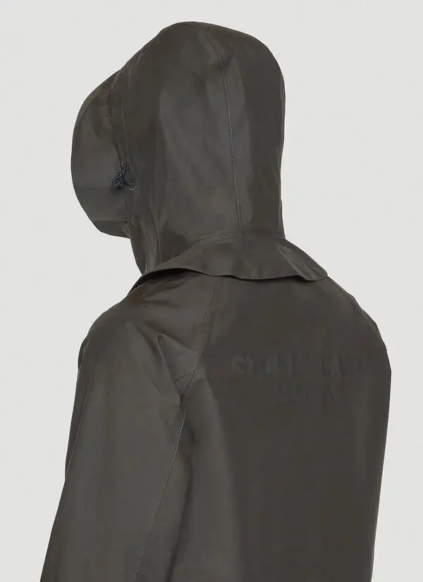 Stone Island Hooded Long-sleeved Rain Jacket