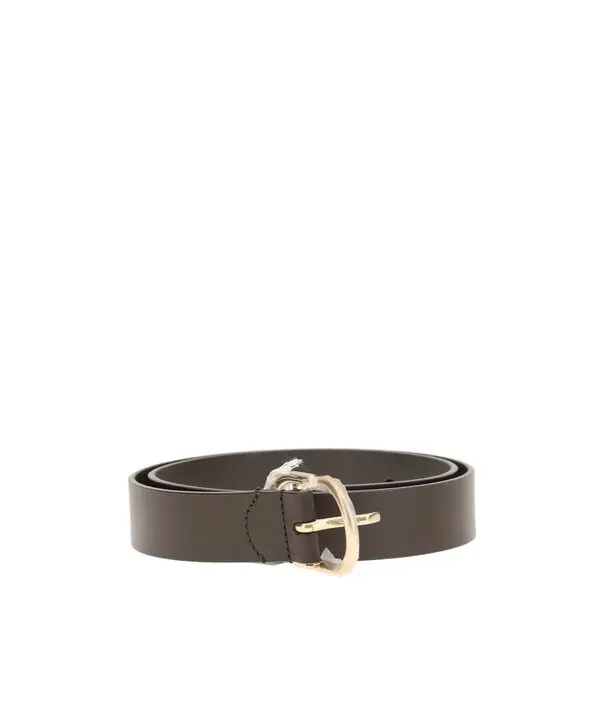 Dior Buckle Belt - Dark Brown