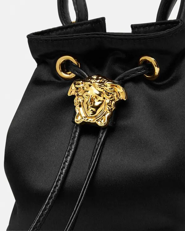 Versace La Medusa Chain-linked Mini Bucket Bag