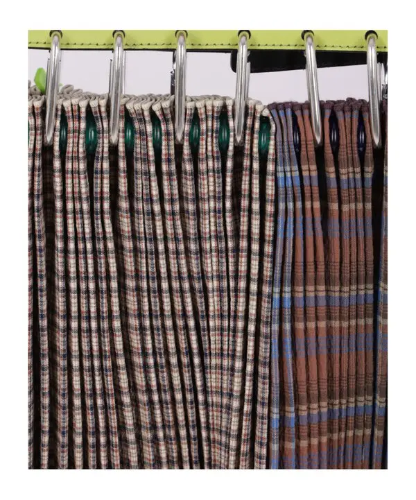 CHOPOVA LOWENA Waist-cinching Plaid Mini Skirt