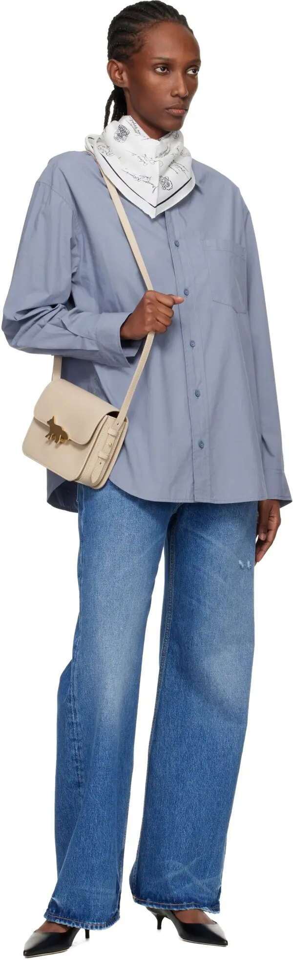 Maison Kitsuné Logo Shoulder Bag