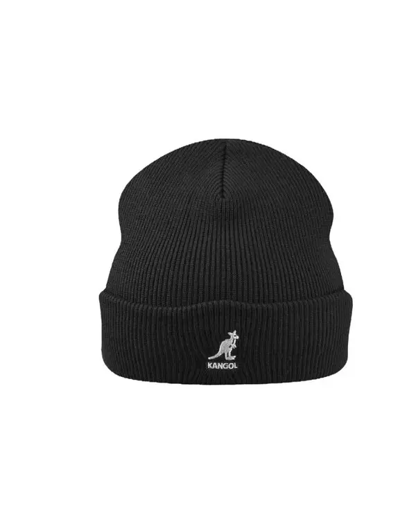 KANGOL Ribbed Logo Beanie