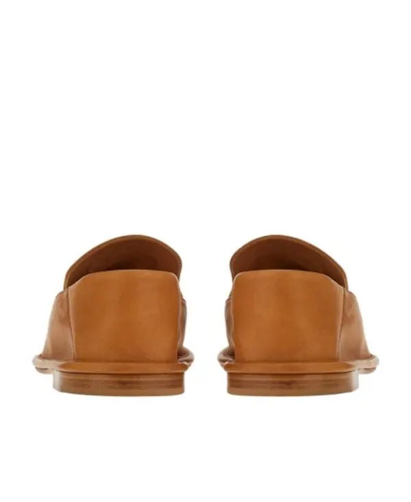 FERRAGAMO Gancini Buckled Loafers - Brown