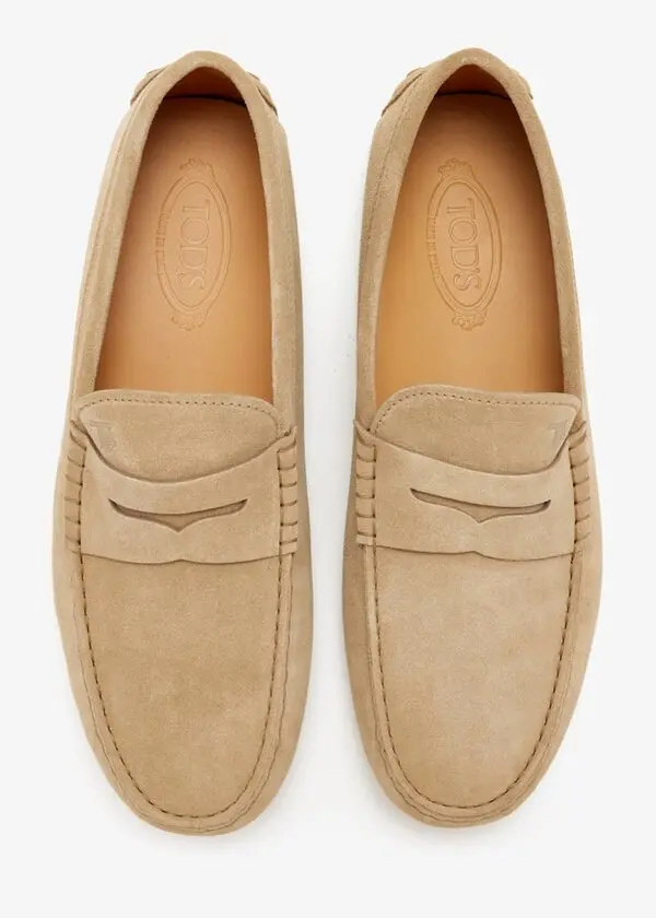 TOD'S Gommino Slip-on Loafers - Beige
