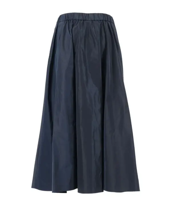 Aspesi Elasticated-waistband Pleated Midi Skirt - Black