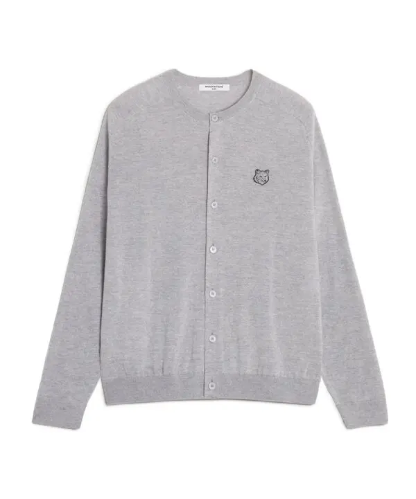 Maison Kitsuné Embroidered Fox Head Cardigan