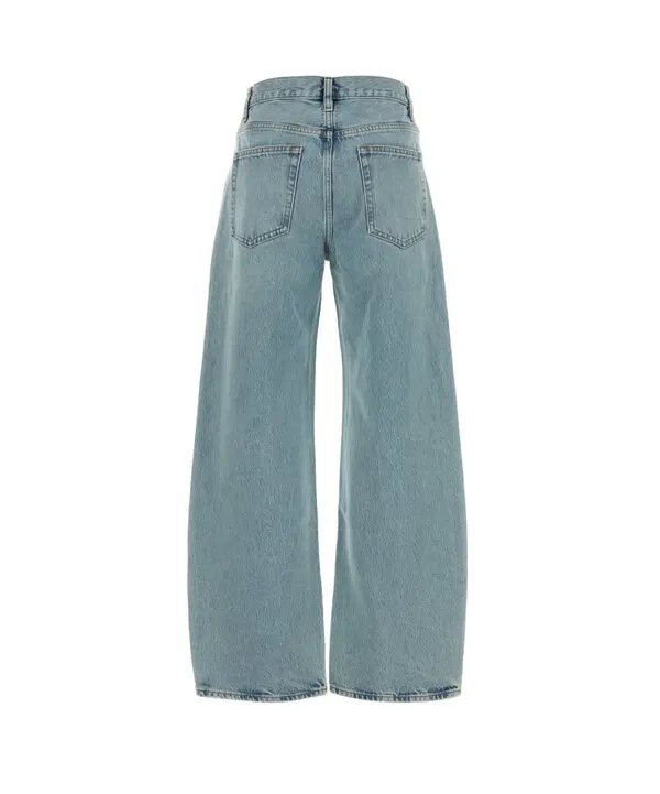 FRAME The Bow Wide-leg Jeans - Gray