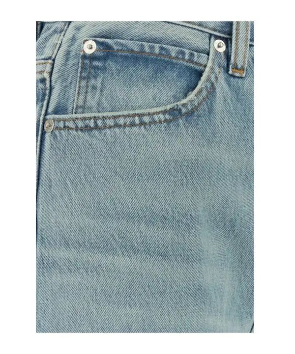 FRAME The Bow Wide-leg Jeans - Gray