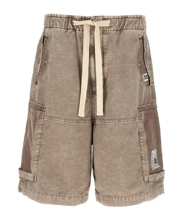 Mihara Yasuhiro Damage Cargo Shorts - Nude