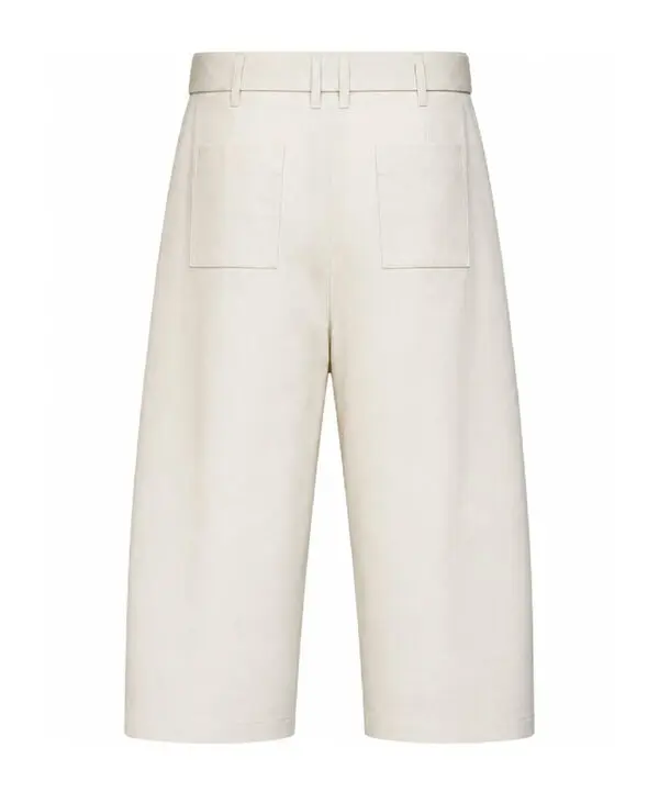 Co Pleated Belted Wide-leg Shorts