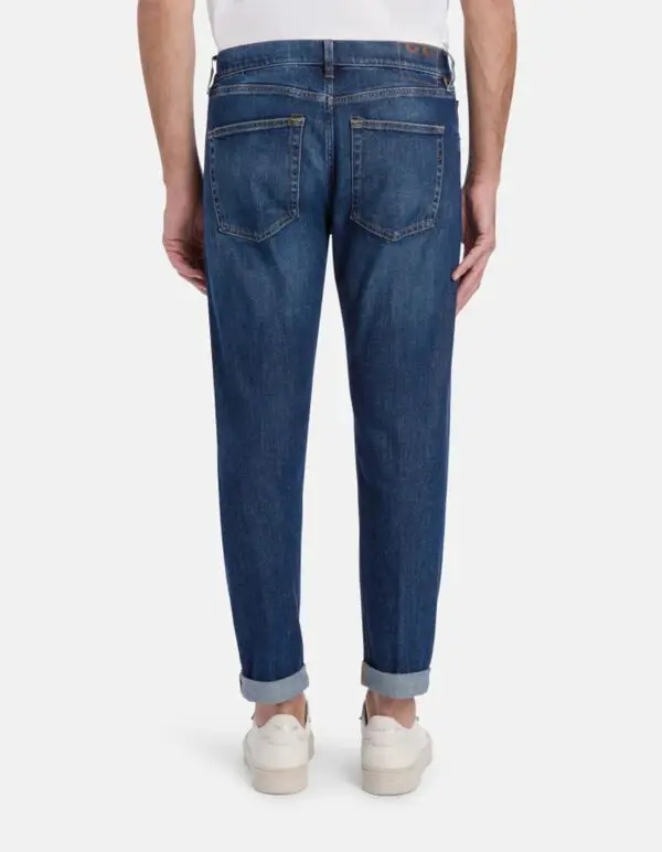 DONDUP Slim-fit Cuffed Jeans - Blue