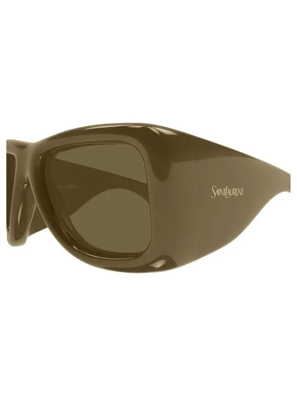 Saint Laurent Pilot Frame Sunglasses - Brown