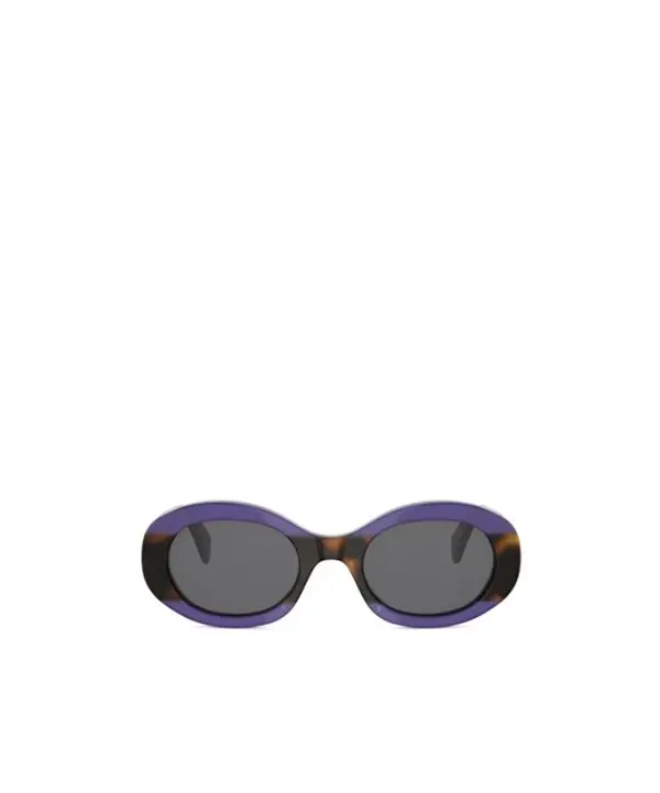 Celine Oval Full Rim Sunglasses - Gray