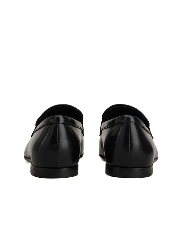 TOD'S Chain-embellished Leather Loafers