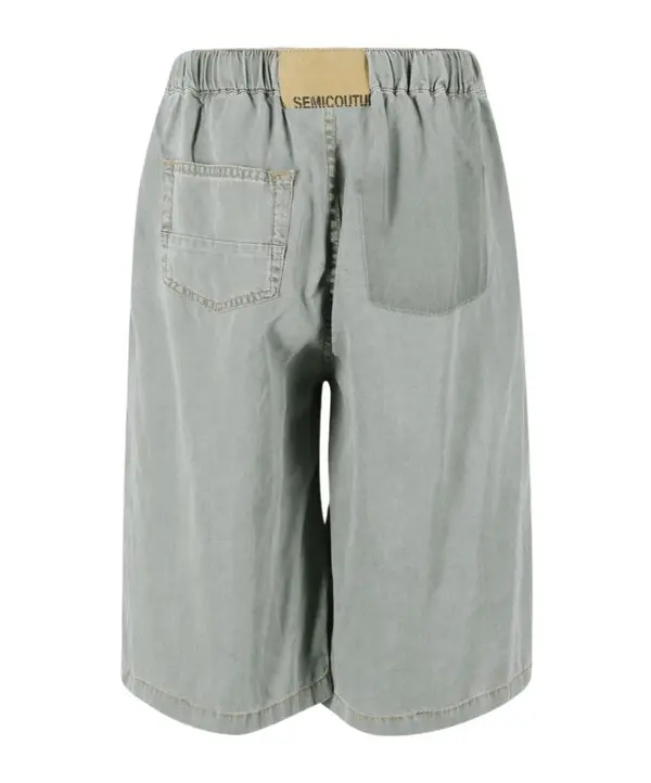 SEMICOUTURE Elastic Waist Drawstring Shorts