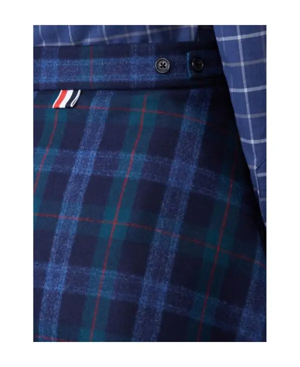 Thom Browne Plaid A-line Skirt