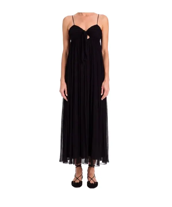 TWINSET Midi Dress With Bow Detail And Cut-out