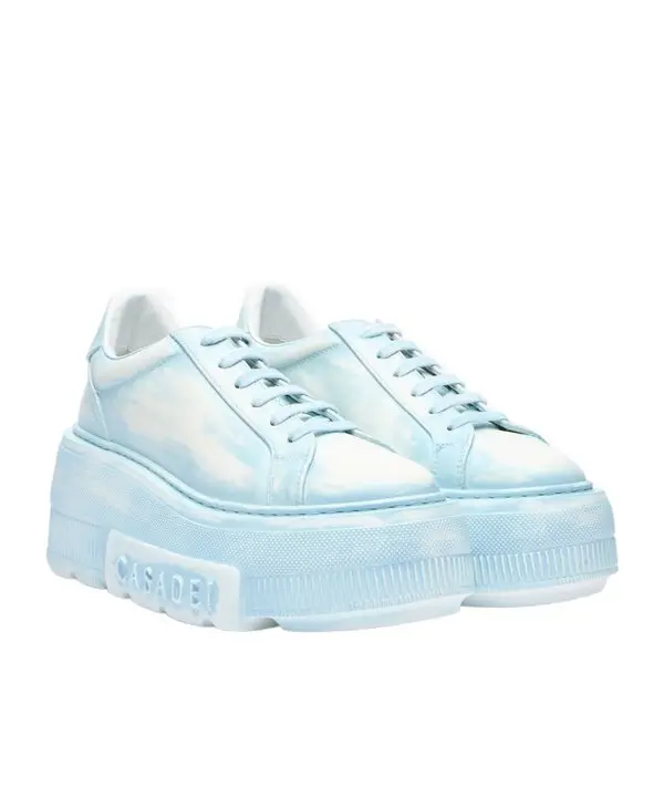 Casadei Nexus Painting Platform Low-top Sneakers - Blue